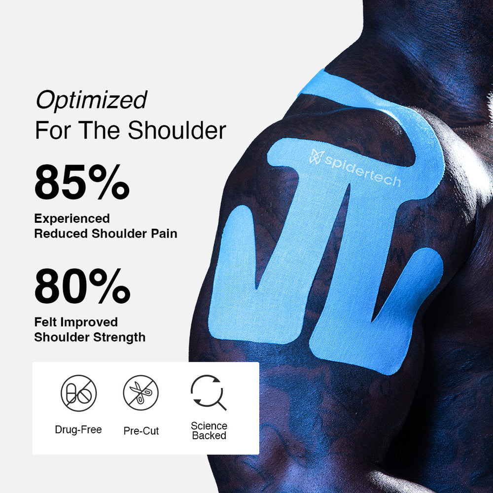 Spidertech Shoulder Pro-Cut - Precut Kinesiology Tape for Athletes